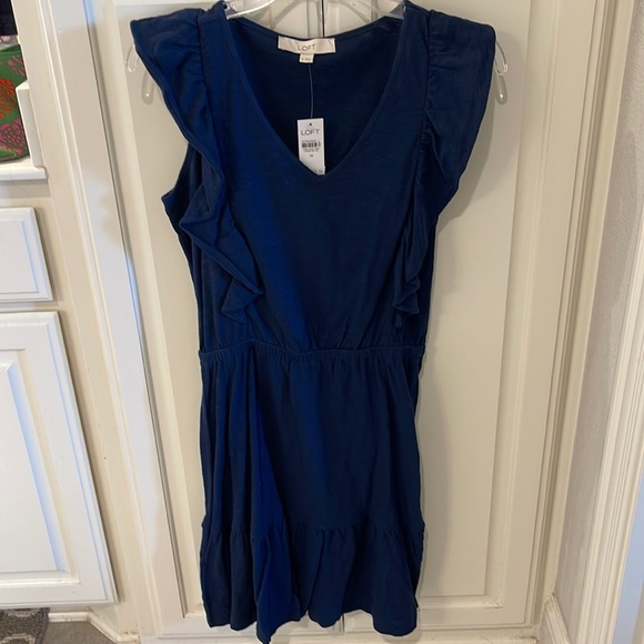 LOFT | Dresses | Nwt Navy Blue Loft Dress | Poshmark
